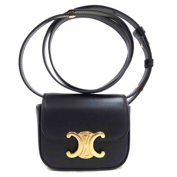 Celine | Bags | Celine Mini Triomphe Mini Claude Bag Black | Poshmark